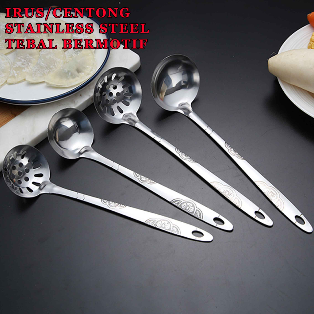 Jual Irus Centong / Centong Sayur Stainless / Centong Tebal Motif ...