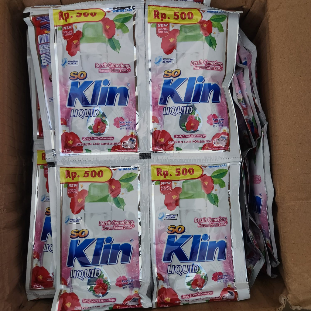 Jual ( 4 Renteng / 48 Sachet ) Soklin Cair Renteng Rp. 500 Korean ...