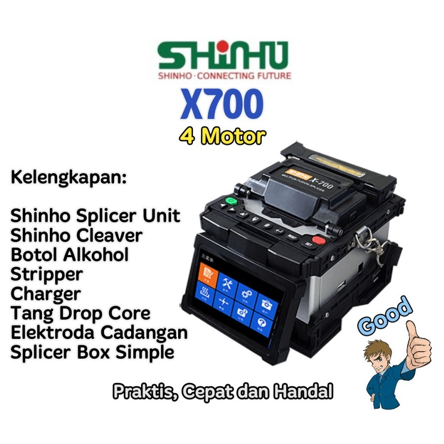 Jual FUSION SPLICER SHINHO X700 / Splicing Alat Sambung Kabel Fiber ...