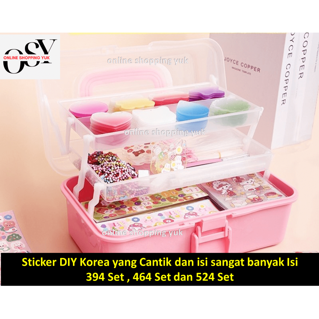 Jual STIKER , STIKER AESTHETIC , TEMPAT STIKER , DIY KOREA KOTAK TIGA ...