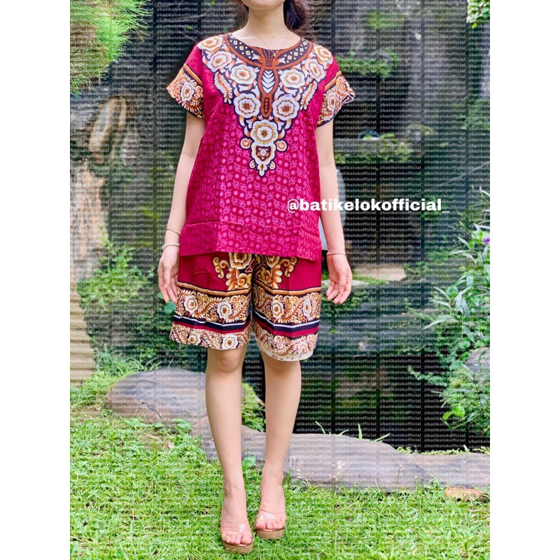 Jual Stelan Batik Elok HotPants HP | Shopee Indonesia