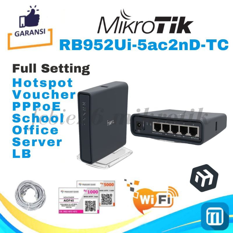 Jual Router Mikrotik Rb952 5ac2nd Tc Full Setting Hotspot Voucher Rt