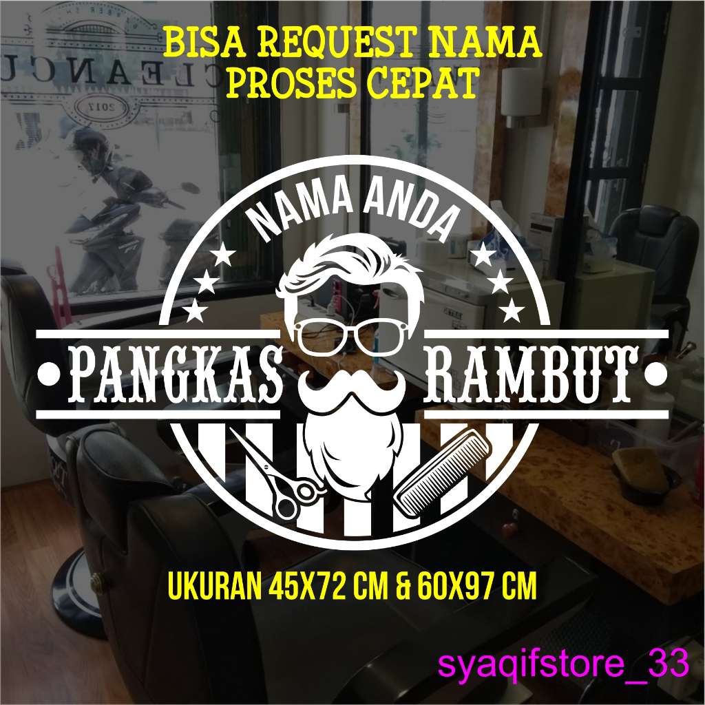 Jual STIKER CUSTOM KACA PANGKAS RAMBUT BARBERSHOP CUTTING | Shopee ...