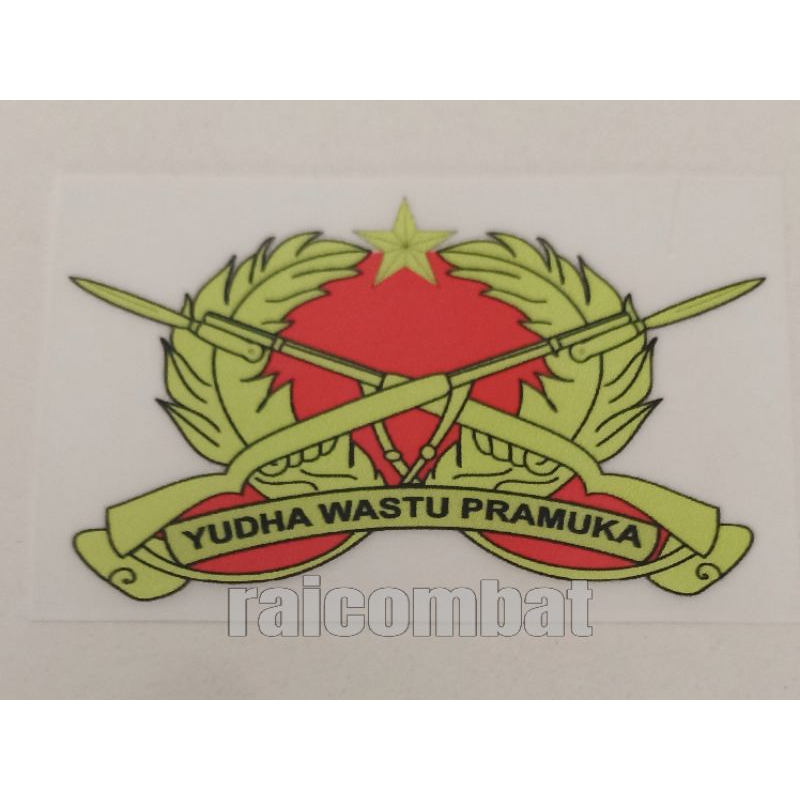 Jual Stiker Sablon DTF / Sablon Setrika Logo TNI Infanteri / Sablon ...