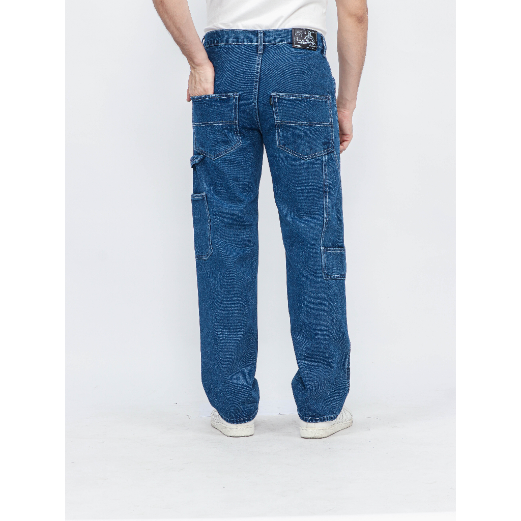 Jual Celana Carpenter Medium Blue - Fathco | Shopee Indonesia