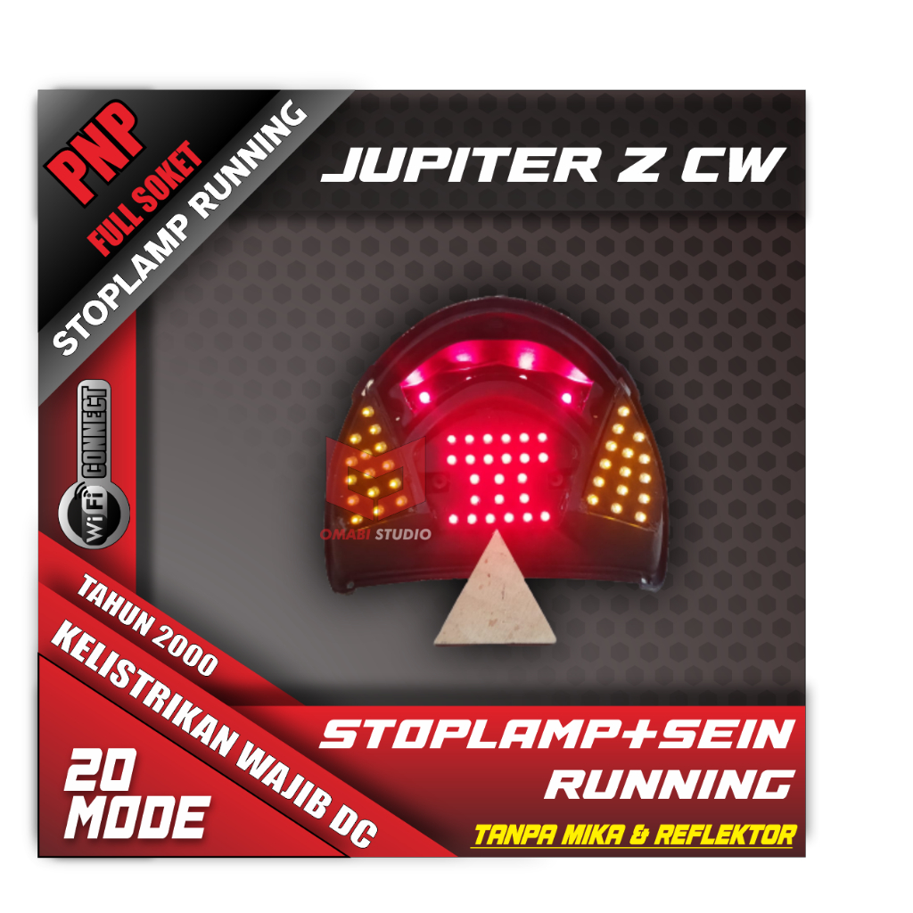 Jual LED STOPLAMP RUNNING TERBARU JUPITER Z CW FULLSET APK 20 MODE ...