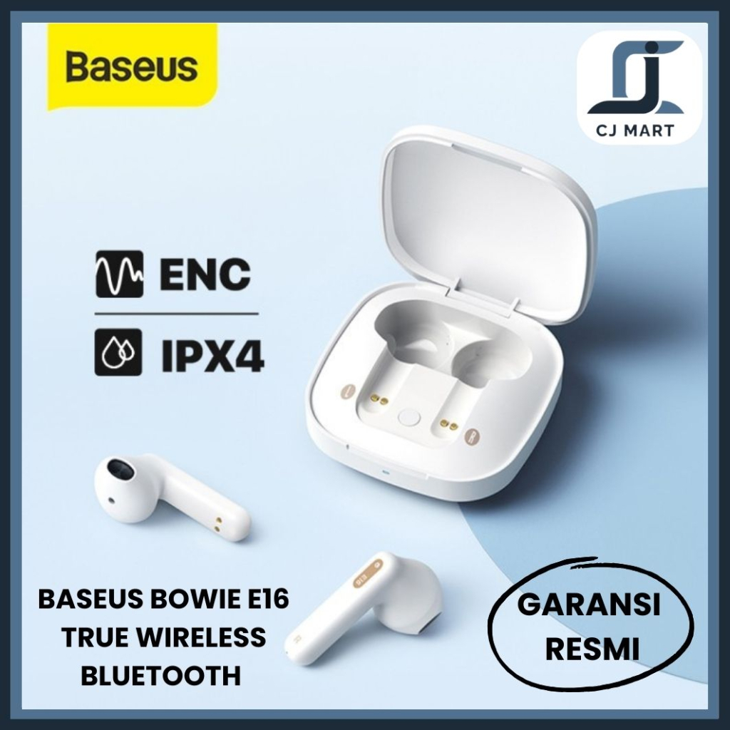 Jual BASEUS BOWIE E16 TRUE WIRELESS BLUETOOTH EARPHONE TWS MINI EARBUDS ...