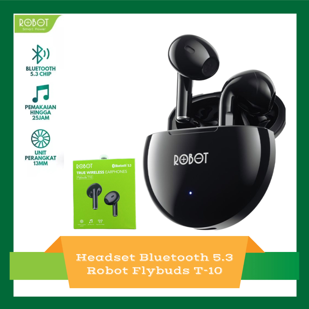Jual TWS Flybus Robot T10 True Wireless Earbud Bluetooth 5.3 | Shopee ...