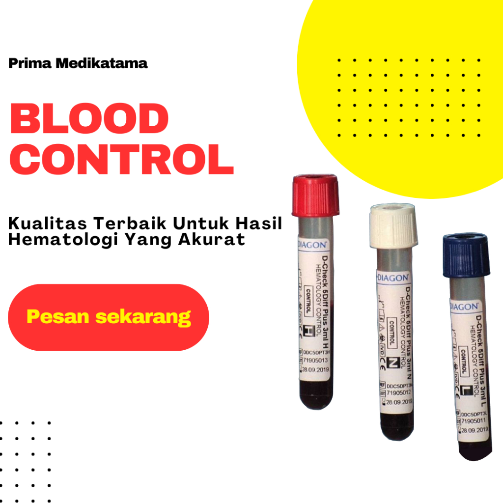 Jual Blood Control Hematologi Akurasi Tinggi Merk Diagon Ukuran 2,5ml ...
