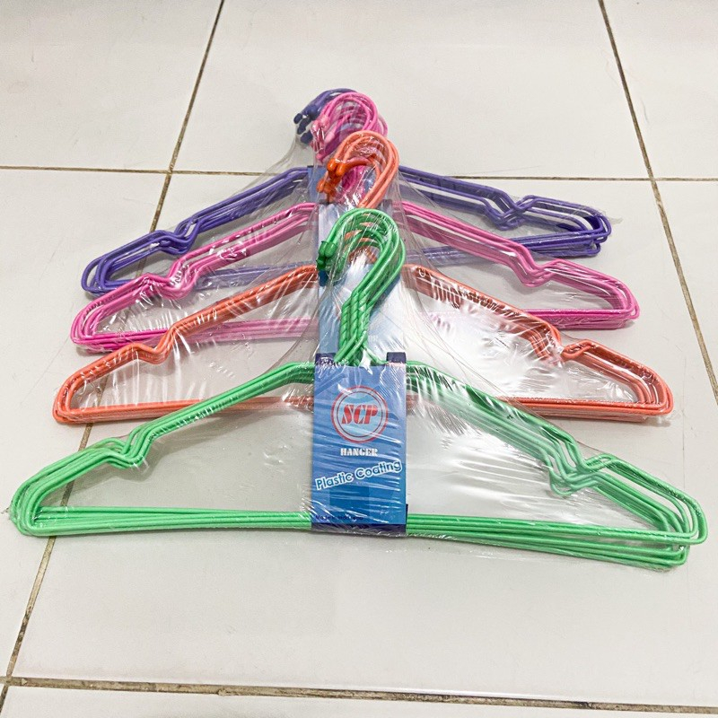 Jual Hanger / Gantungan Besi / Kawat Baju SCP 1 pack 10 pcs | Shopee ...