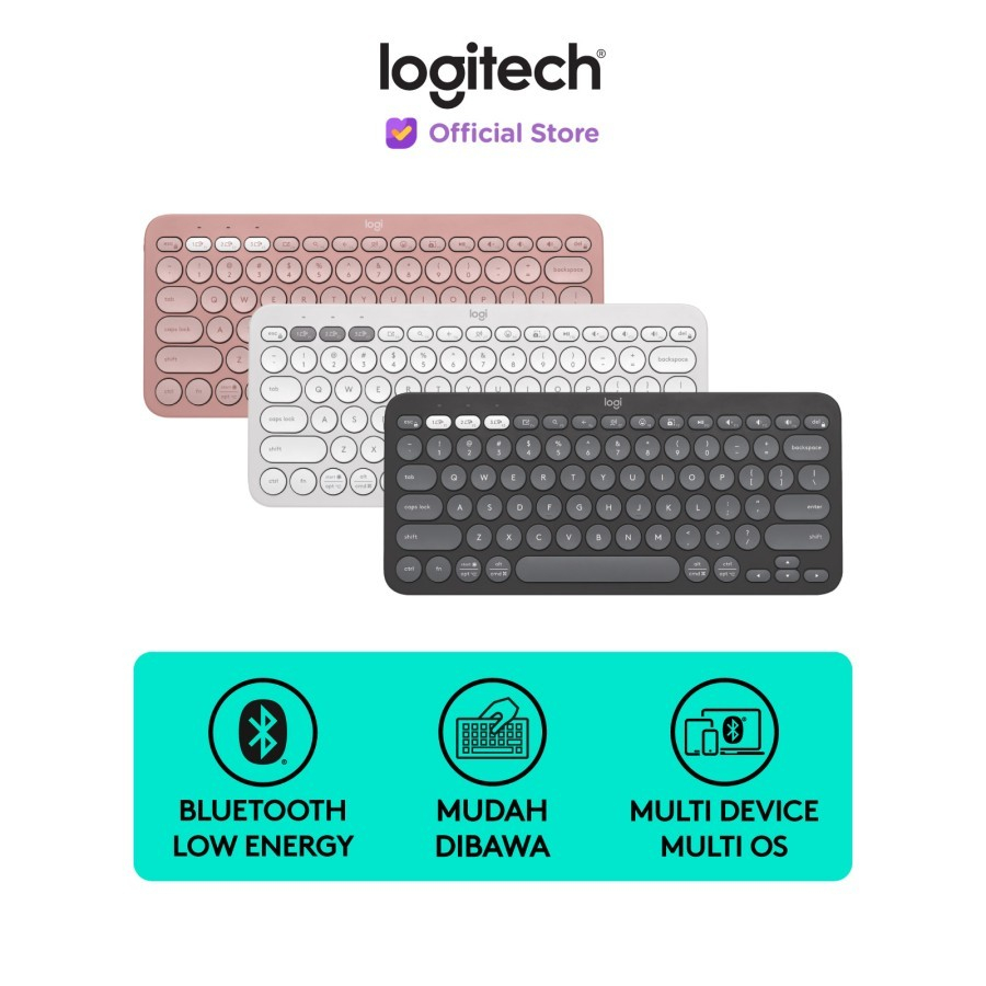 Jual Logitech Pebble Keys2 K380s Keyboard Wireless Bluetooth MultiPerangkat | Shopee Indonesia