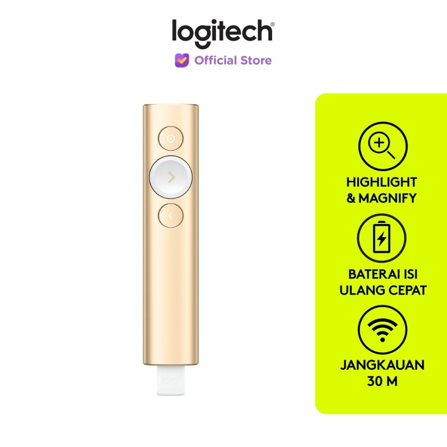 Jual Logitech Spotlight Pointer Presenter Wireless Bluetooth | Shopee ...