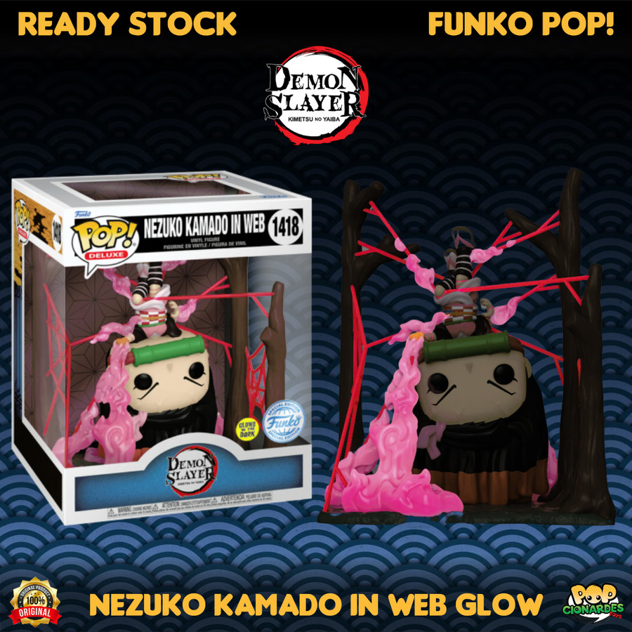 Jual Funko POP Demon Slayer - Nezuko in Web Deluxe Glow Exclusive #1418 ...