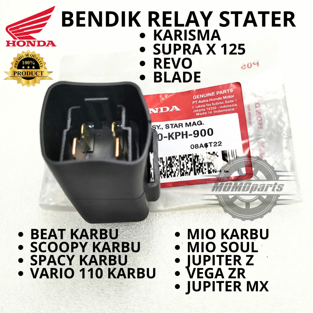 Jual ORIGINAL BENDIK SWITCH STATER BENDIT RELAY STARTER HONDA KPH ...