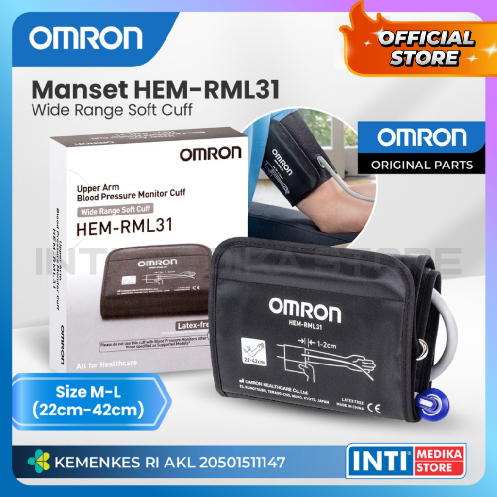 Jual OMRON - Manset Tensimeter Digital ORIGINAL OMRON | Cuff Tensi S M ...