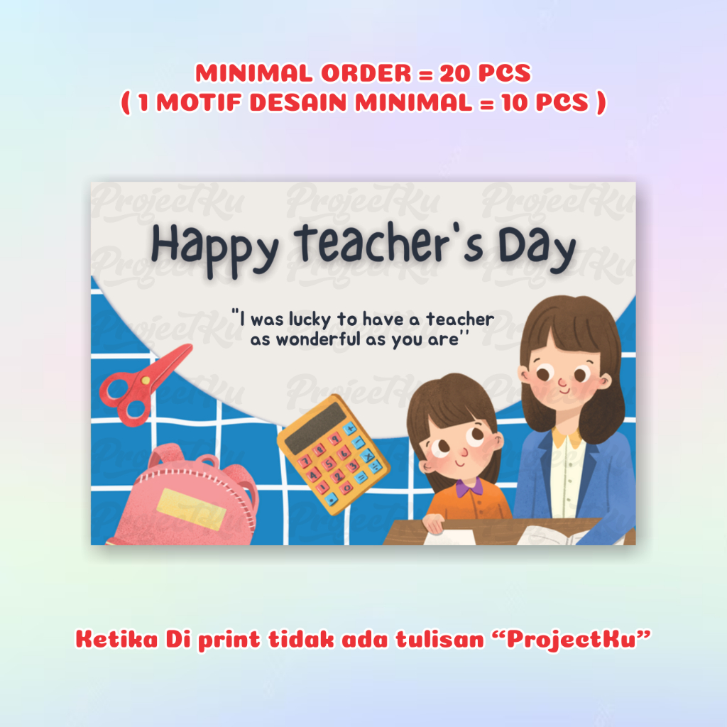 Jual Greeting Card TEACHER'S DAY - Gift Card - Kartu Ucapan Hari Guru - Greeting Card Teacher's ...