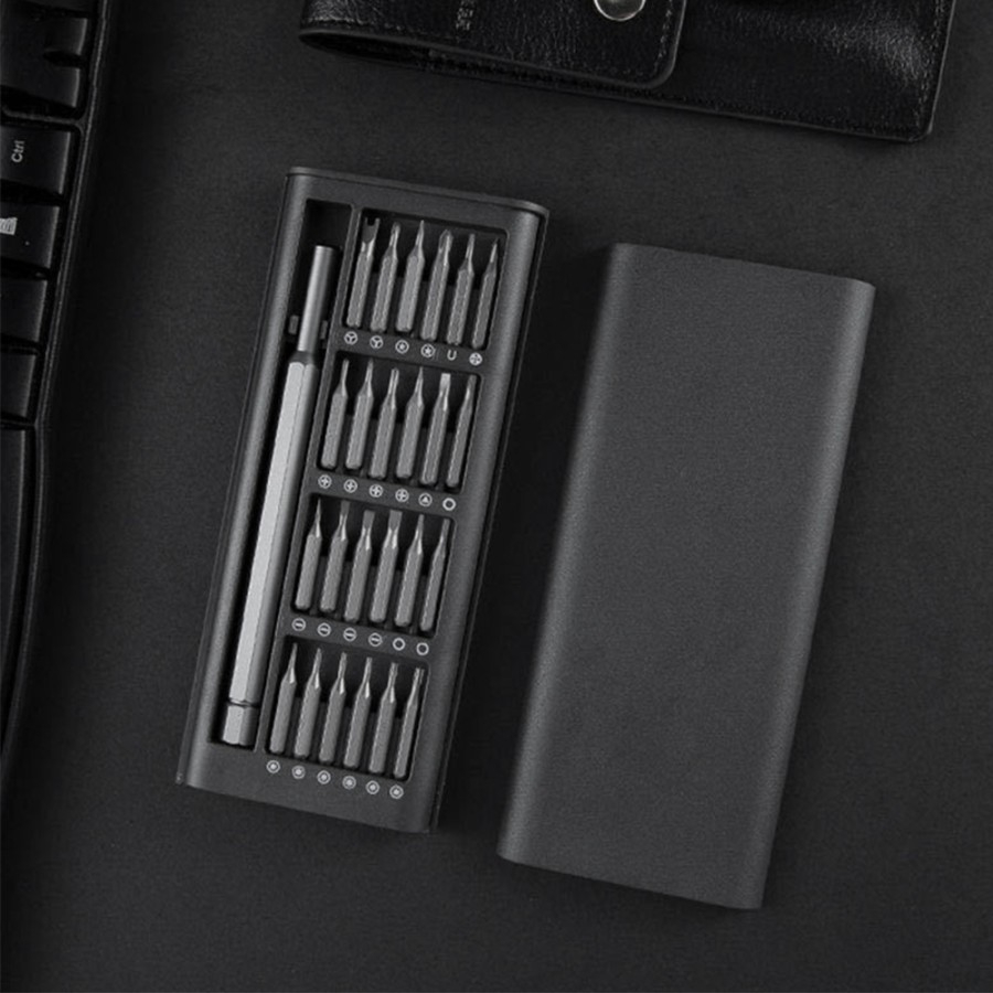 Jual Obeng Set Premium 24 in 1 Obeng Magnetic Pegangan Aluminium ...