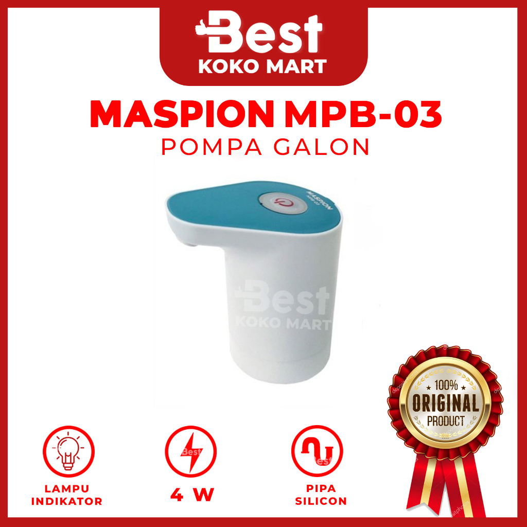 Jual Maspion Pompa Galon Air Elektrik MPB-03 Garansi resmi | Shopee ...