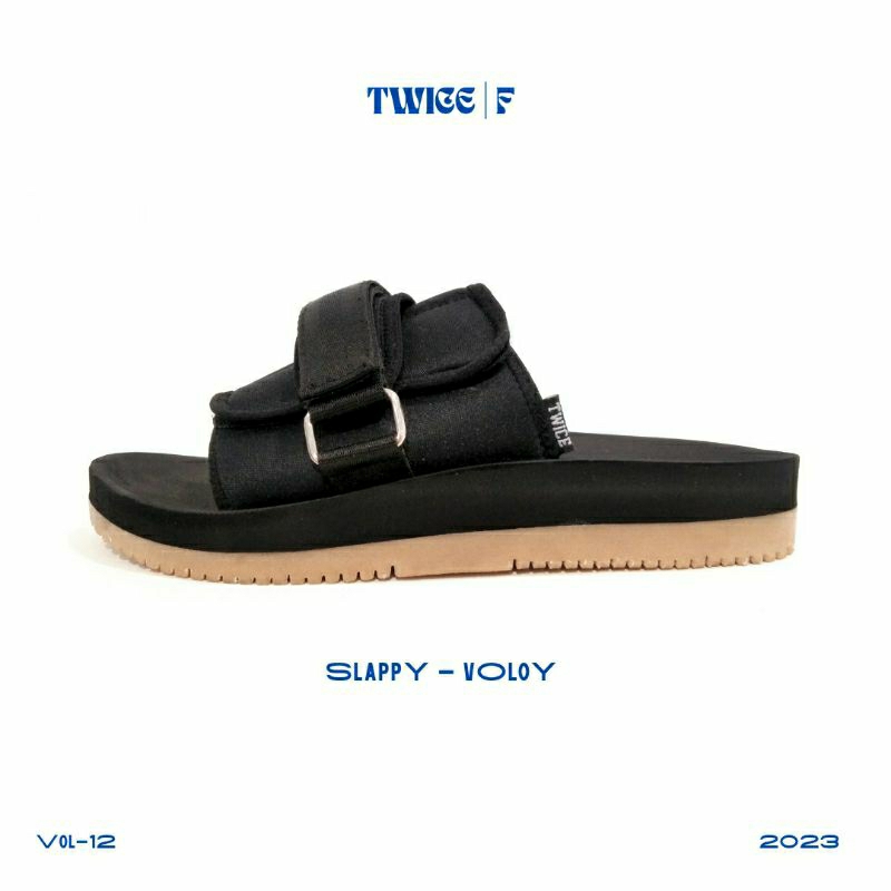 Jual TWICE SLAPPY VOLOY | Sandal slide unisex | sandal slide pria ...