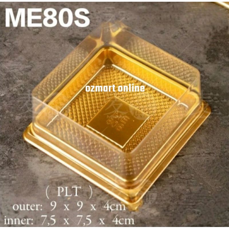 Jual tray mika tutup mooncake kue bulan puding mochi pia ME80 pack | Shopee Indonesia