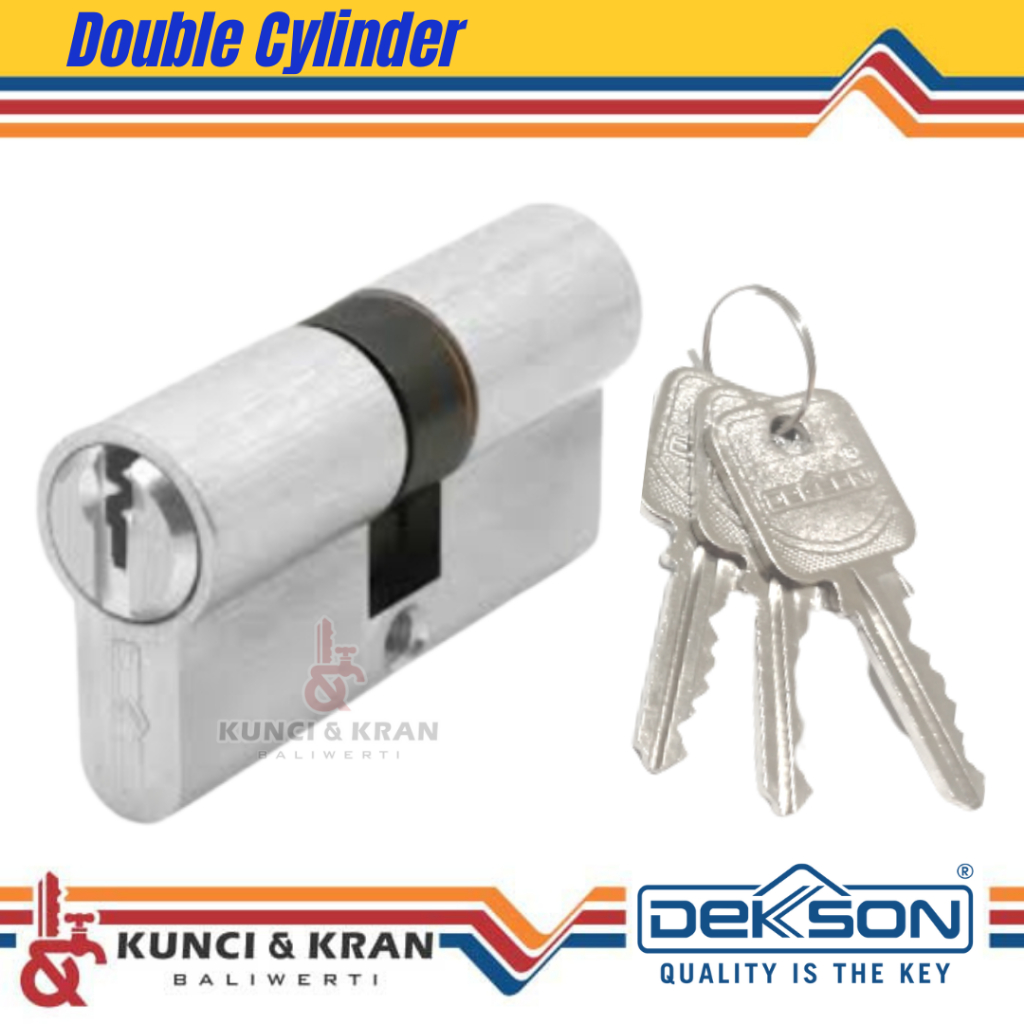 Jual Silinder Kunci Pintu Dekkson CYL DC DL 70MM SN Double Cylinder ...