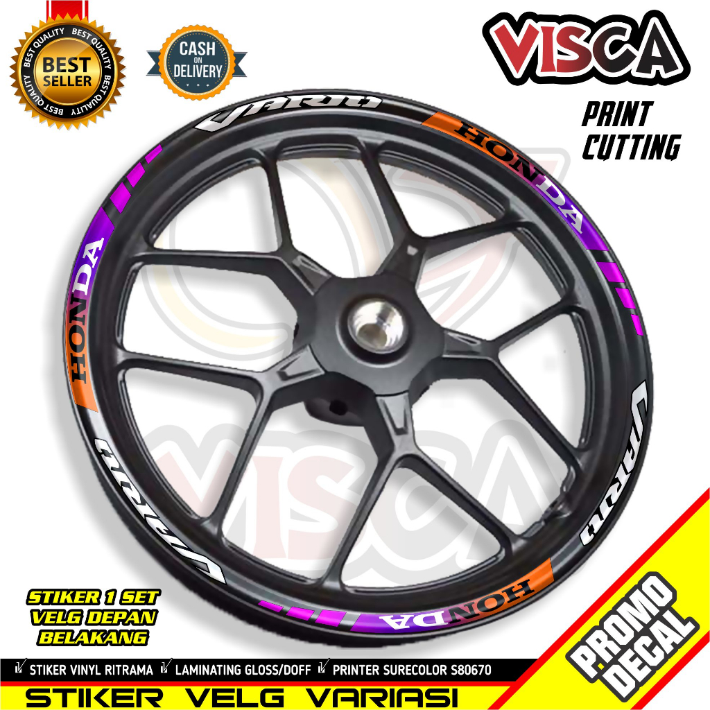 Jual Stiker Velg List Velg Motor Stiker Velg Vario Motif Bunglon ...