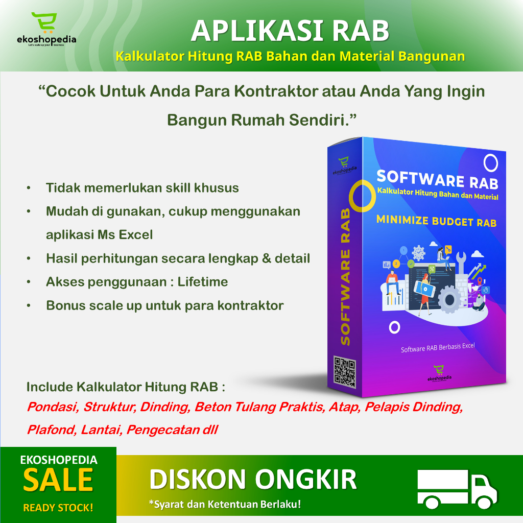 Jual Aplikasi RAB Pro Full Version - Hitung Bahan Material Bangunan ...