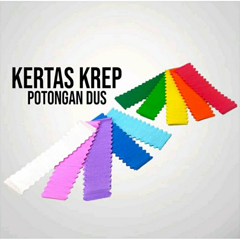 Jual kertas krep /crape paper/kertas crape potongan (harga untuk 1pack ...