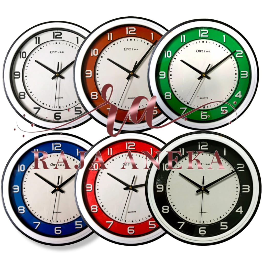 Jual Jam Dinding Besar Polos Minimalis Putih Hitam Merah Biru Hijau ...