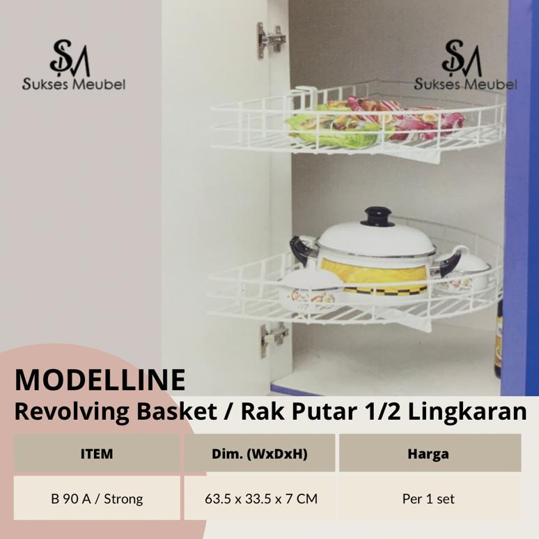 Jual MODELLINE Rak Putar Setengah Lingkaran B 90 A | Shopee Indonesia
