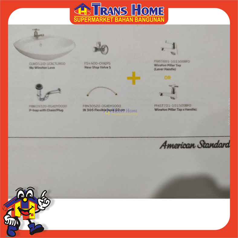 Jual Paket Wastafel My Winston Lava Bundling SET-LEVER (AMSTAND ...
