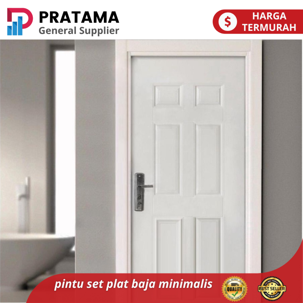 Jual pintu plat baja DHI001 / pintu utama / minimalis / moderen ...