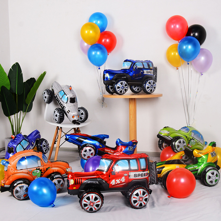 Jual Balon Foil Mobil Balap Jeep 4D / Balon Dekorasi Ulang Tahun ...
