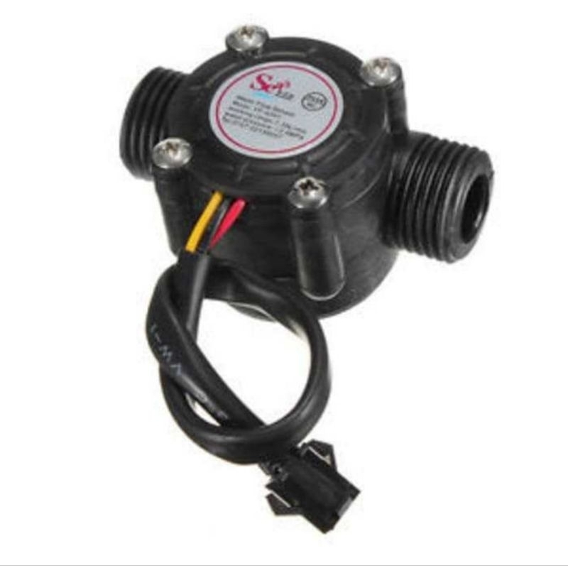 Jual Water Flow Meter Sensor ukuran input dan output 1/2 " inc | Shopee ...