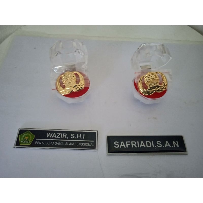 Jual pin asn dan nametag name tag atau nama dada | Shopee Indonesia