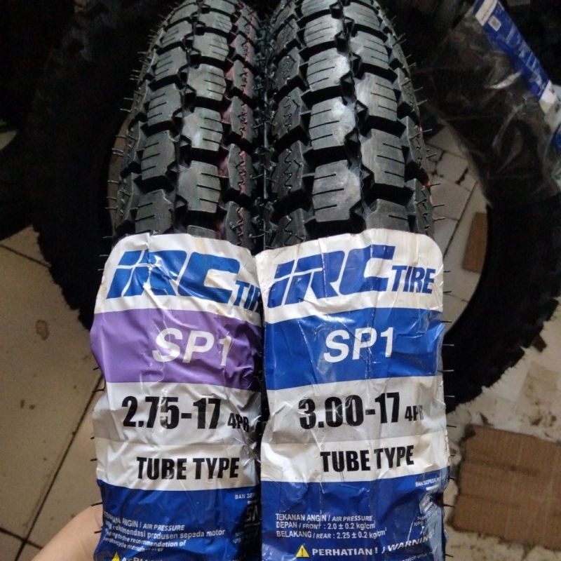 Jual Paket Sepasang Ban Luar IRC SP1 Uk 275 & 300 Ring 17 Ban Motor ...