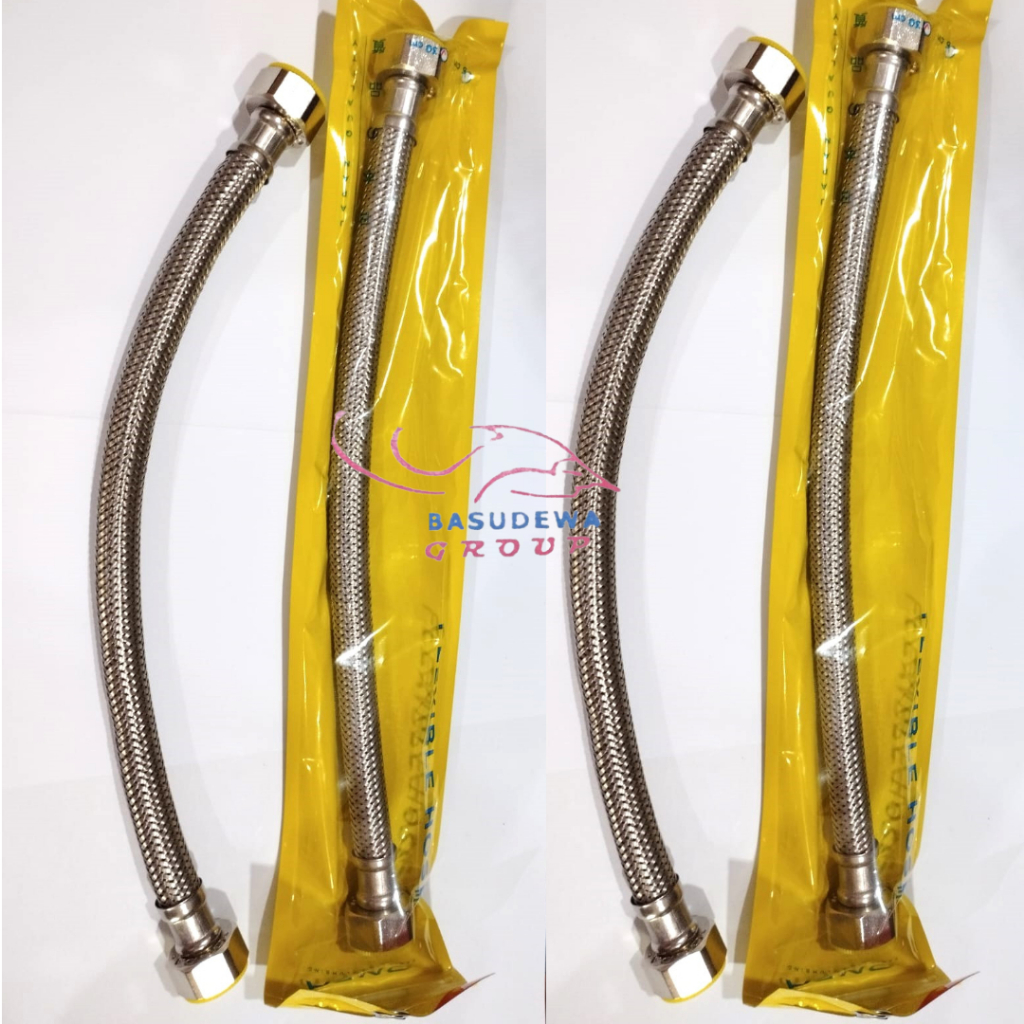 Jual ONDA FLEXIBLE HOSE SS 1/2" x 30 CM / SELANG FLEXIBLE SS 1/2" x 30CM | Shopee Indonesia