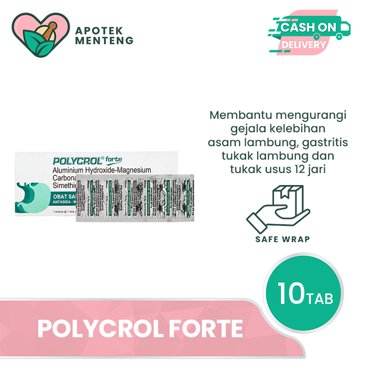Jual Polycrol Forte 10 Tablet - Obat Sakit Maag dan Asam Lambung ...