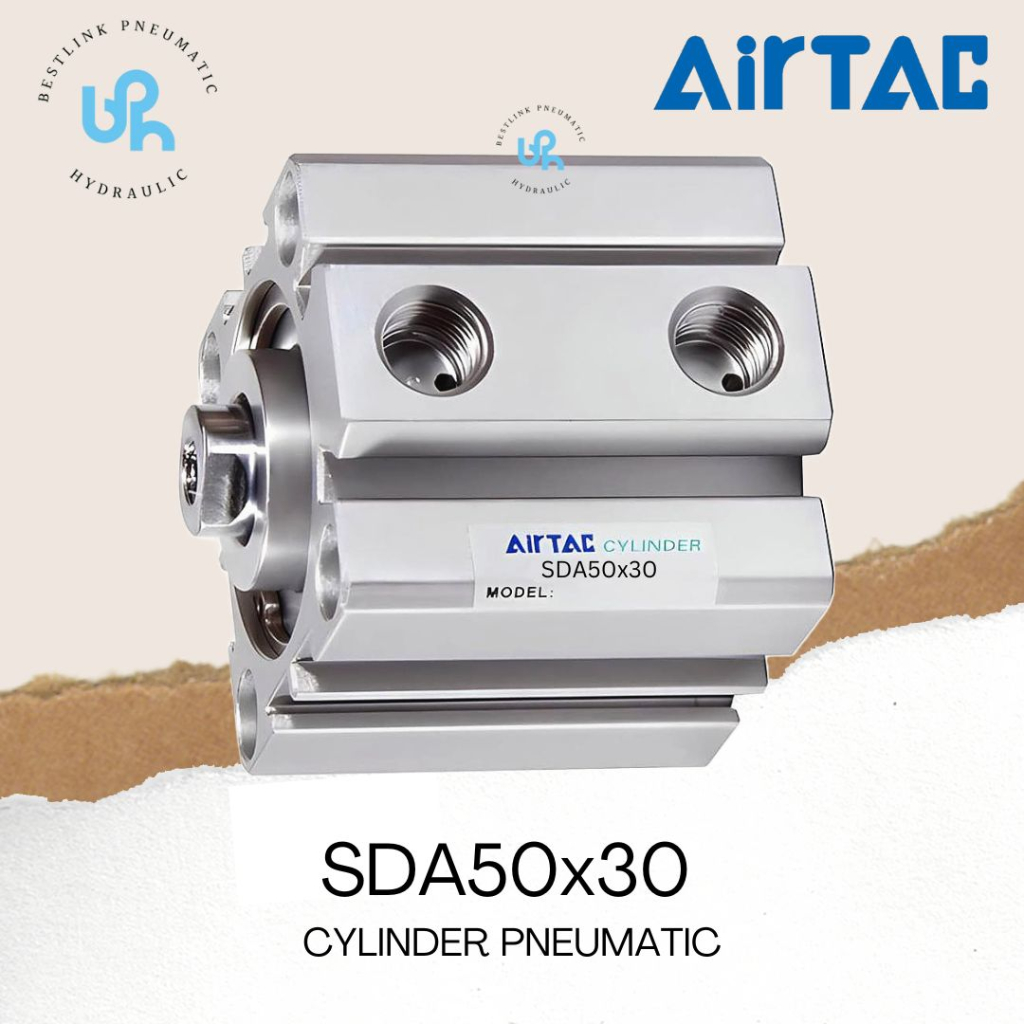 Jual COMPACT AIR CYLINDER PNEUMATIC SDA - 50 X 30 AIRTAC / SDA50X30 | Shopee Indonesia