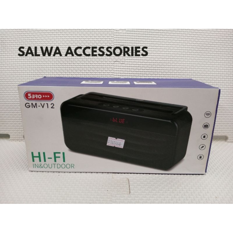 Jual Speaker Bluetooth GM V-12 | Shopee Indonesia