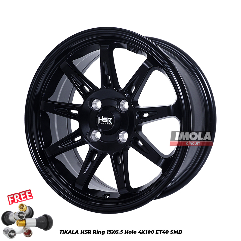 Jual Velg Ring 15 HSR TIKALA 9004 Velg Mobil R15 Lebar 6,5 Brio Agya Ayla Mobilio Karimun Black ...