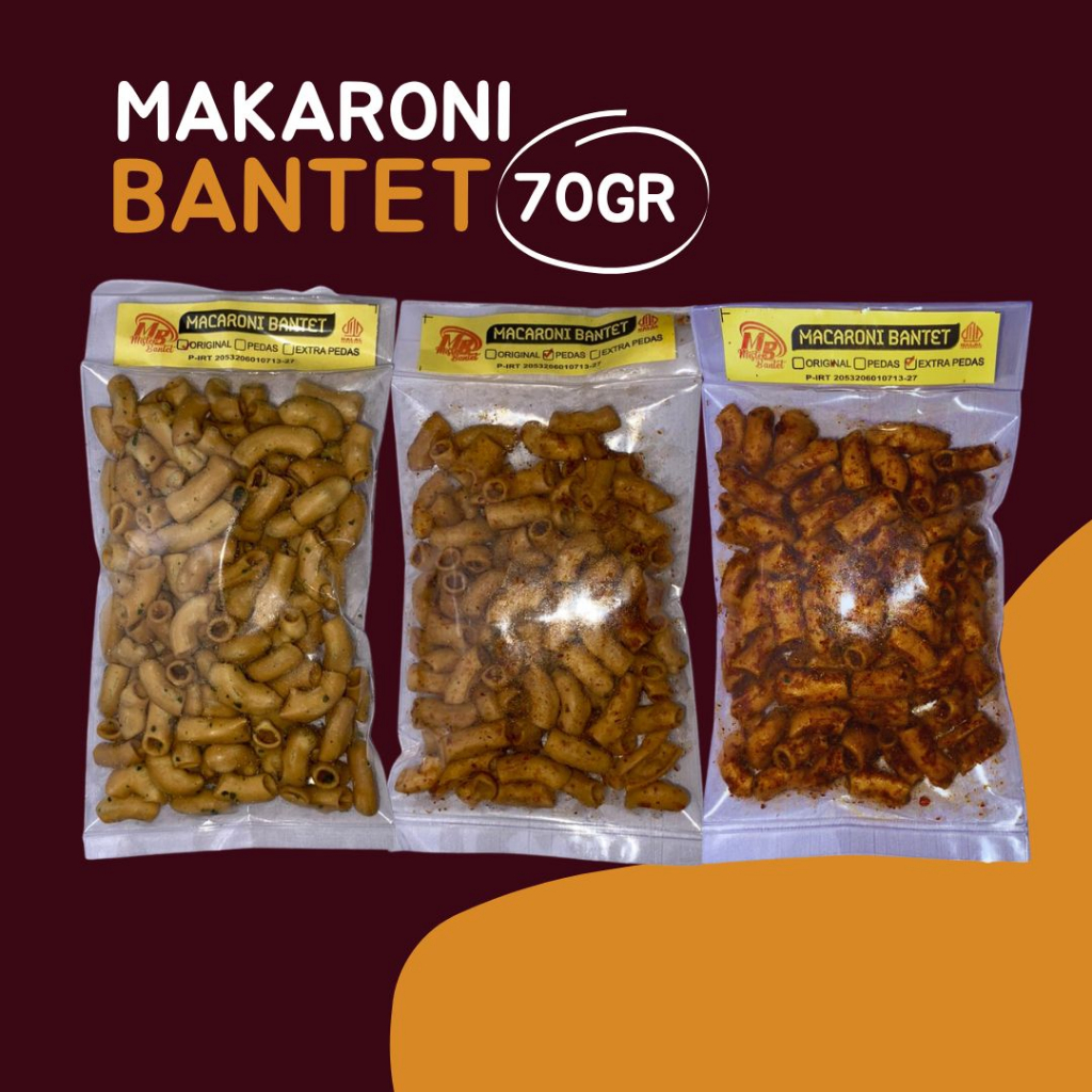 Jual MAKARONI BANTET 70GR PEDAS JERUK - MISTER BANTET SNACKPRO | Shopee ...