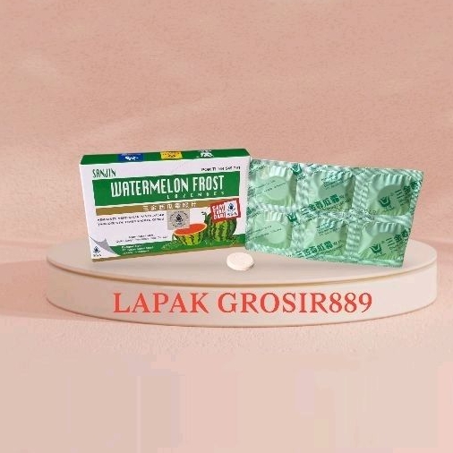 Jual SANJIN WATERMELON FROST LOZENGES PERMEN ( OBAT SARIAWAN & SAKIT ...