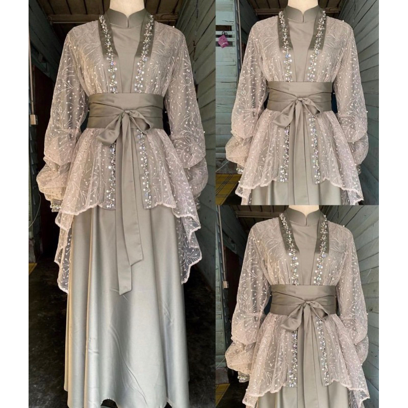 Jual Paket hemat Laluna outer set dress | dress brukat | setelan wanita ...