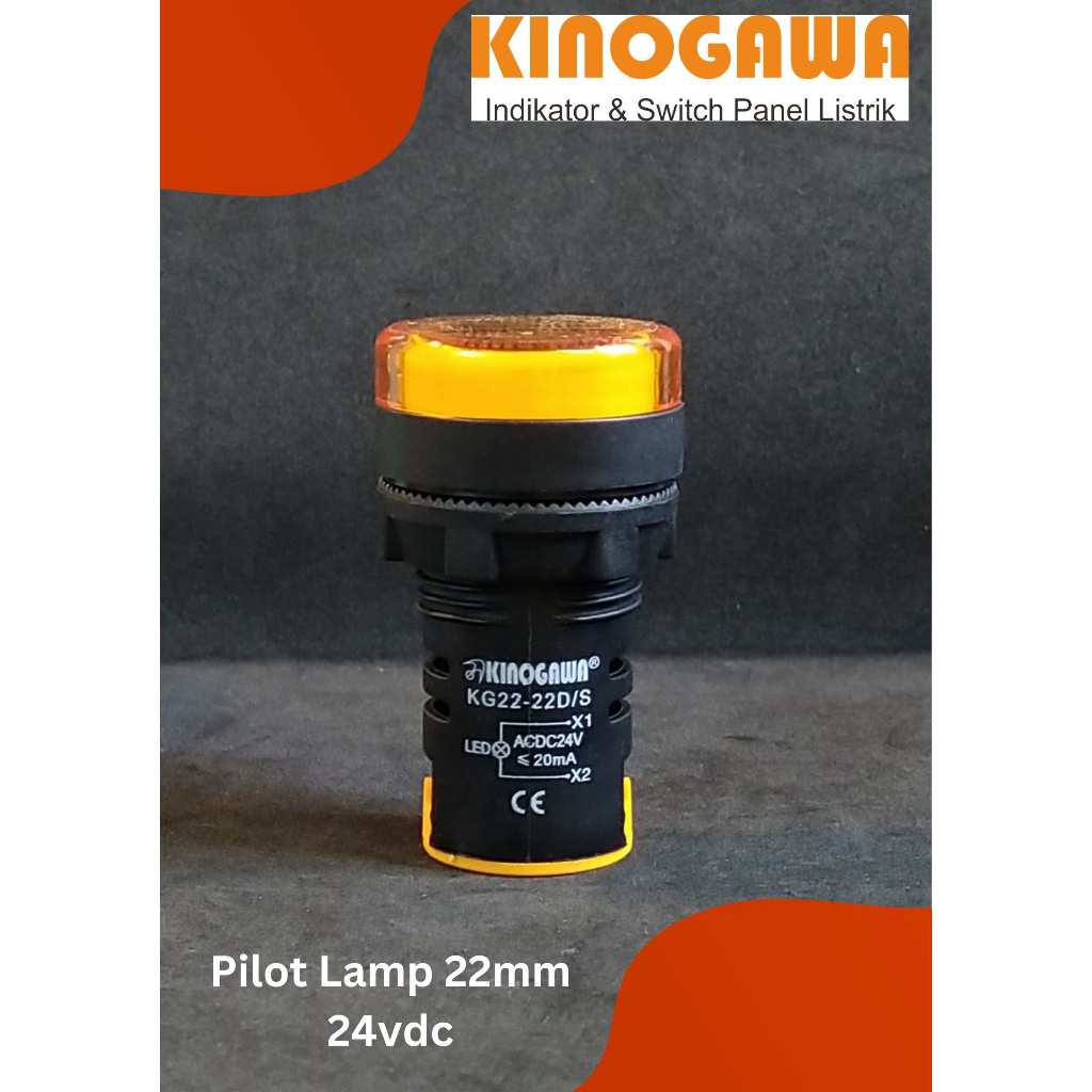 Jual Pilot Lamp 22mm 24v Kuning - Lampu Panel 22mm 24V Kuning | Shopee ...