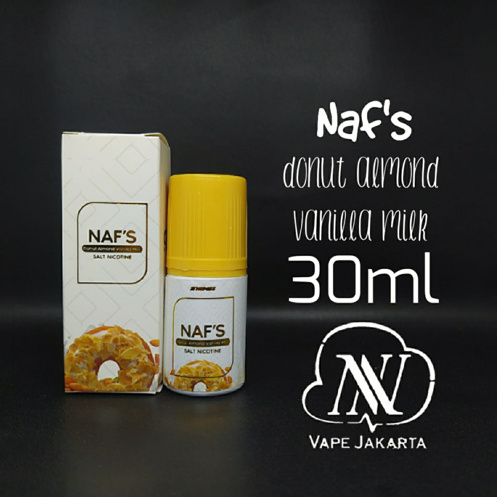 Jual Nafs Donuts Almond Vanilla Milk Salt Nic 30ml 25mg | Shopee Indonesia