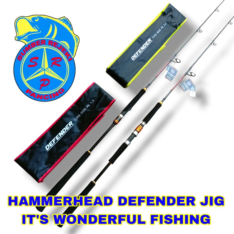 Jual Joran hammerhead defender jig 602 pe3 pe4 | Shopee Indonesia