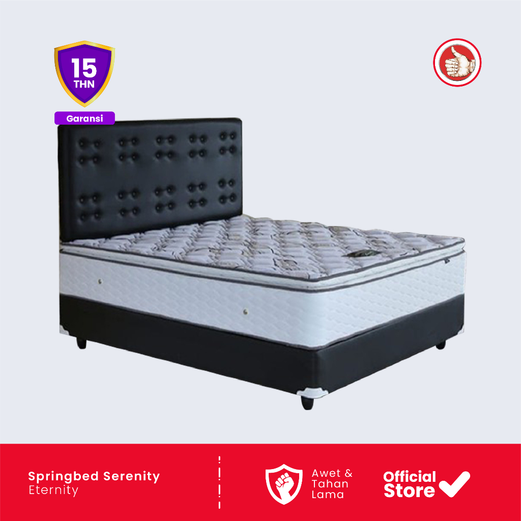 Jual KASUR SPRINGBED ELITE SERENITY ETERNITY MATTRAS FULLSET HB VIOLA ...