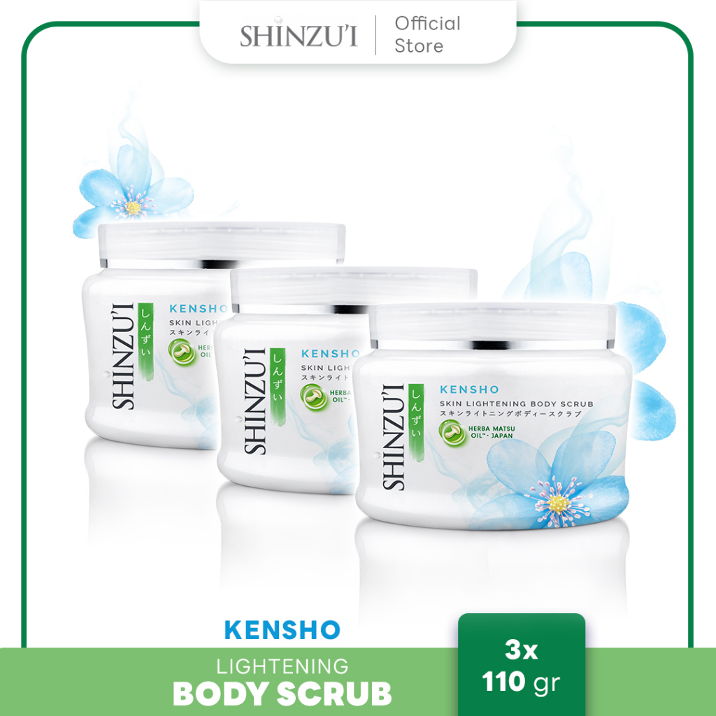 Jual Shinzui Skin Lightening Body Scrub Kensho 110gr isi 3pcs | Shopee ...