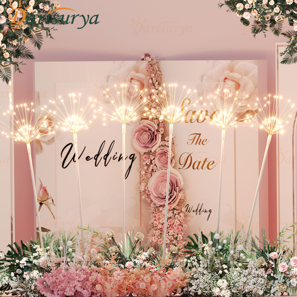 Jual Garansi & COD Lampu Dekorasi Pelaminan Lampu Kembang Api LED ...